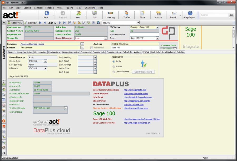HOGAN DATA - DataPlus Software — ERP Integration